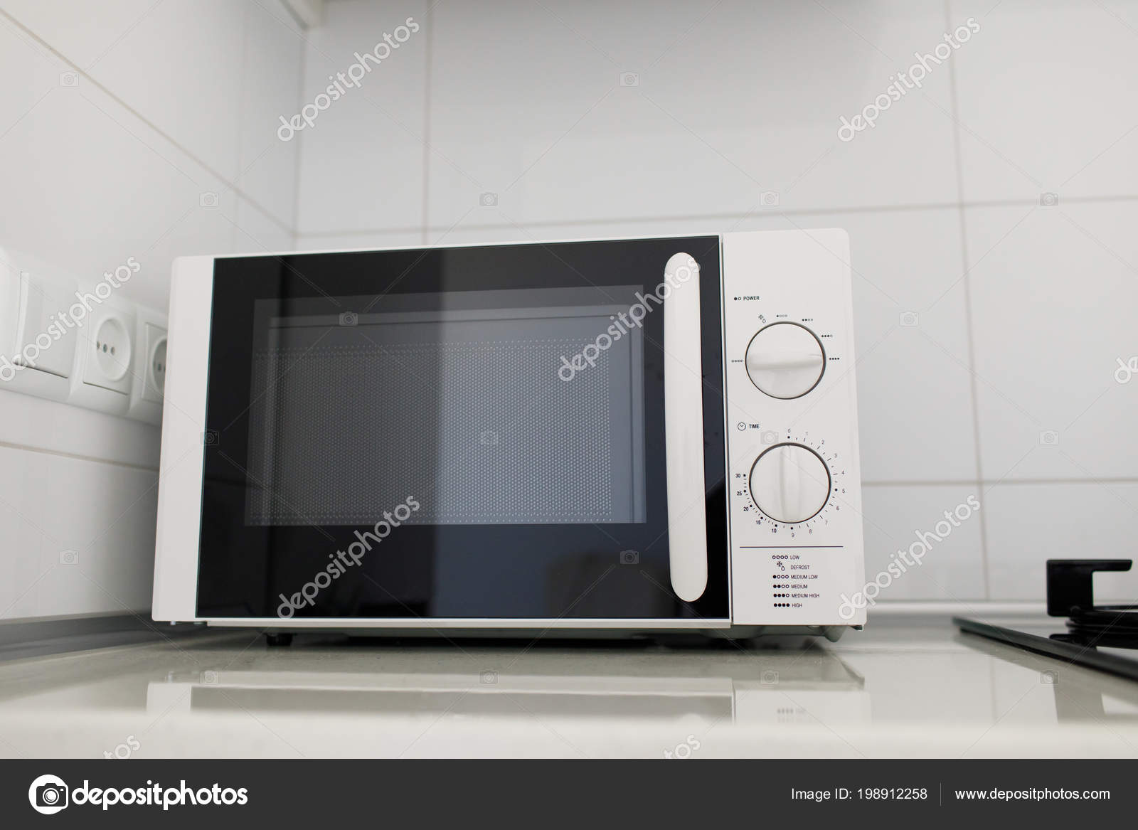 Modern Microwave Oven Background — Stock Photo © VAKSMANV101 #198912258