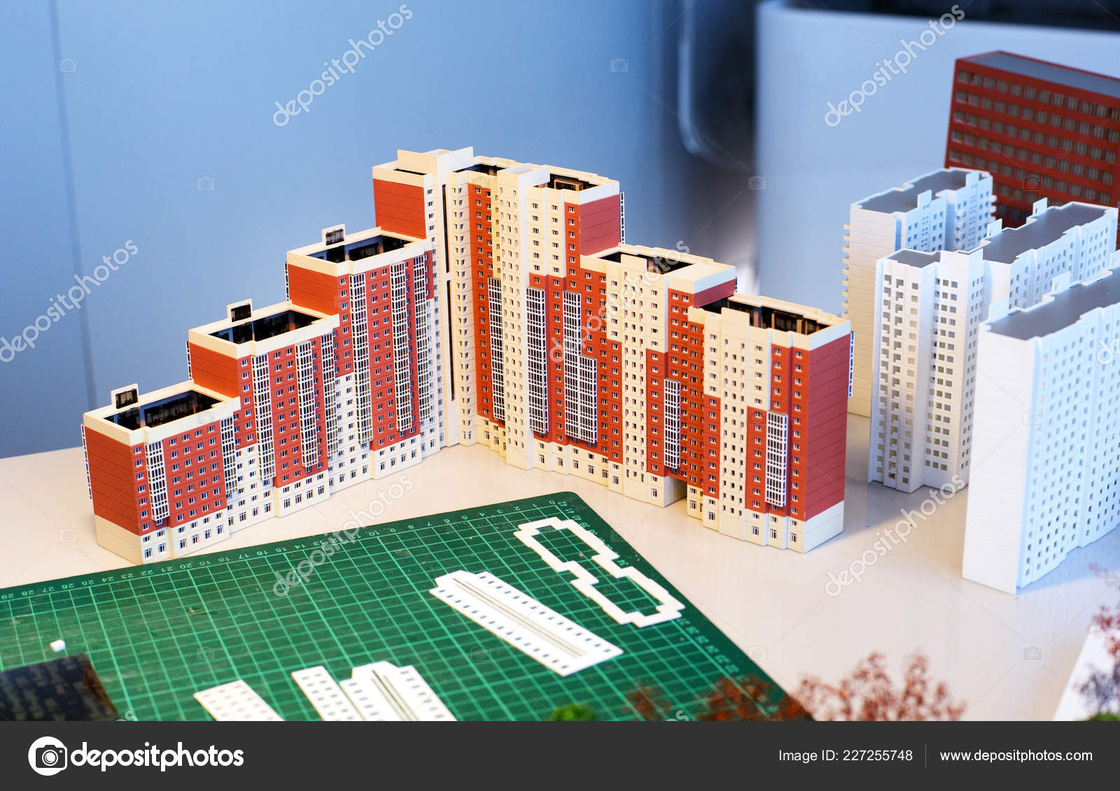 Model Apartment Buildings City — Stock Photo © telev #227255748