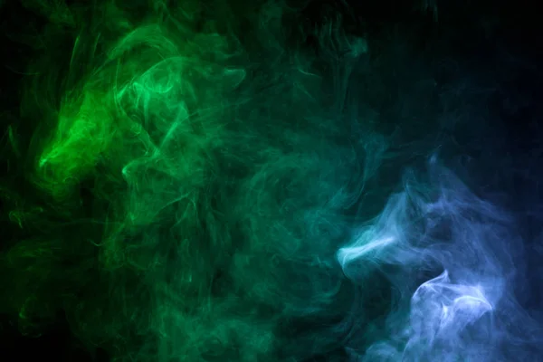 Blue and green smoke on white magical Stock Photos, Royalty Free Blue ...
