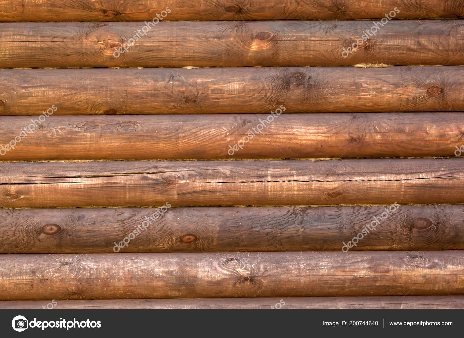 Close Texture Wooden Brown Log — Stock Photo © everyonensk #200744640