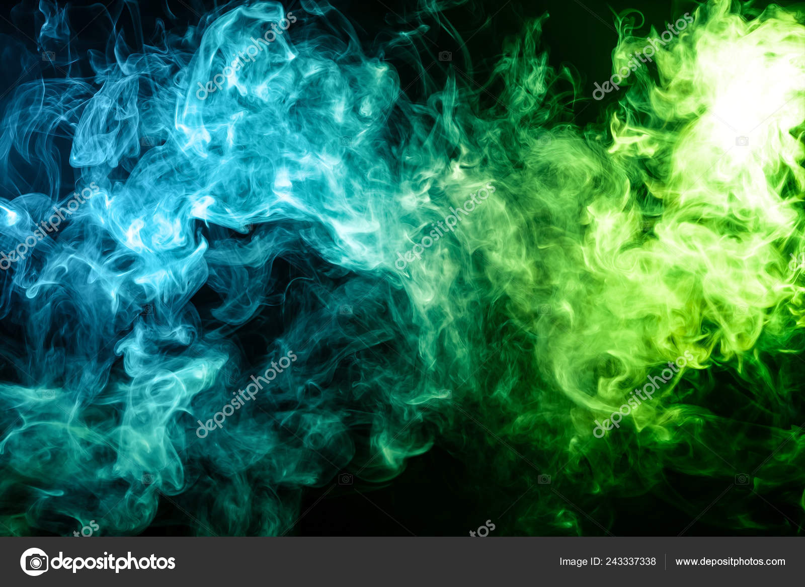 Green And Black Smoke Backgrounds