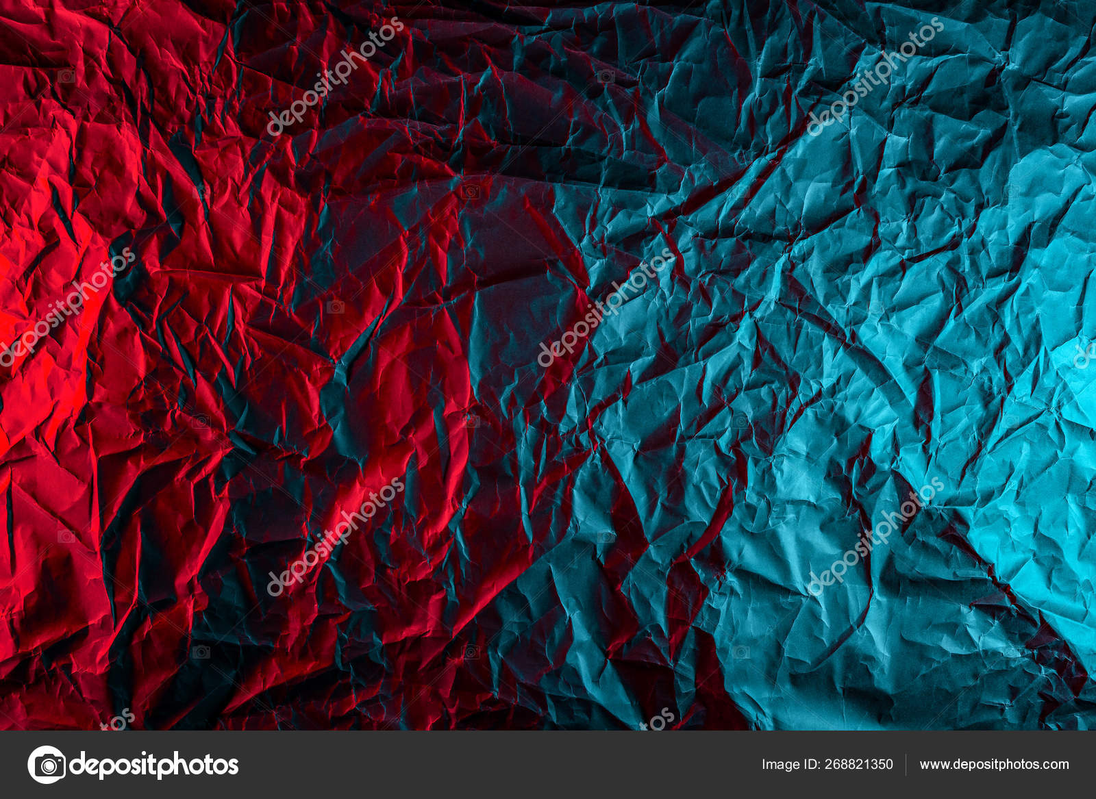 Colored Crumpled Paper Background