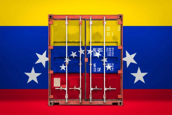 The concept of Venezuela export-import, container transporting and ...