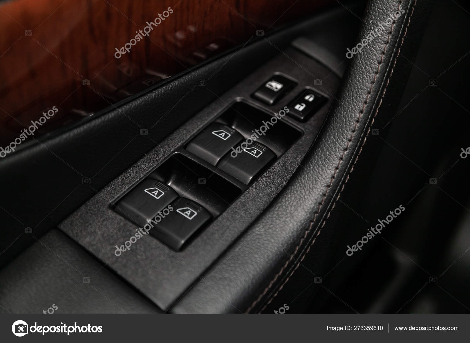 Interior Design Modern Car Window Adjustment Buttons Door Lock Luxury ...