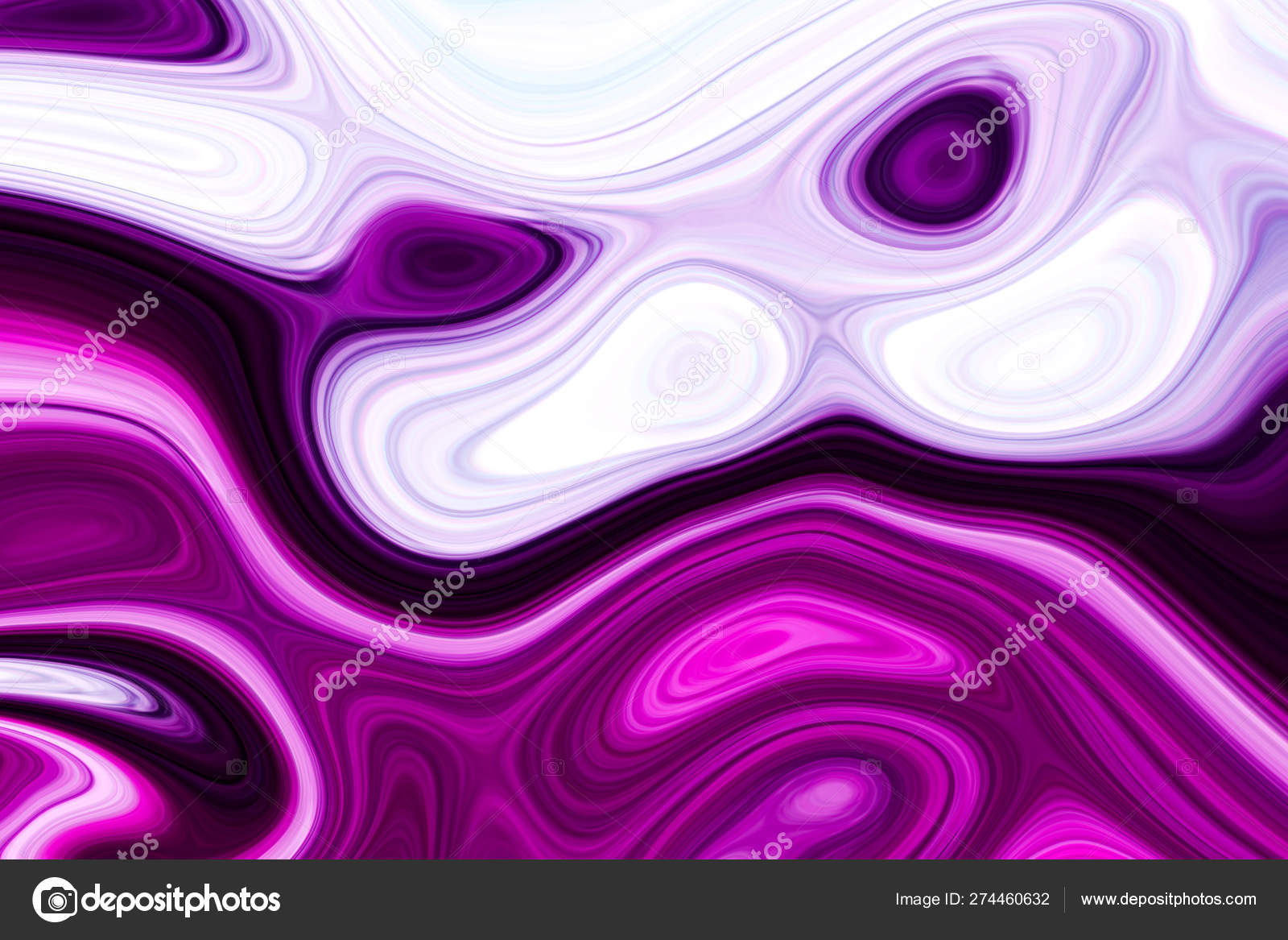 Multicolor Digital Abstract Creative Background Made Curved Pink Shapes ...