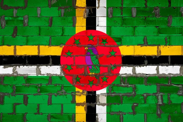 National Flag Dominica Stone Background Concept National Pride Symbol ...