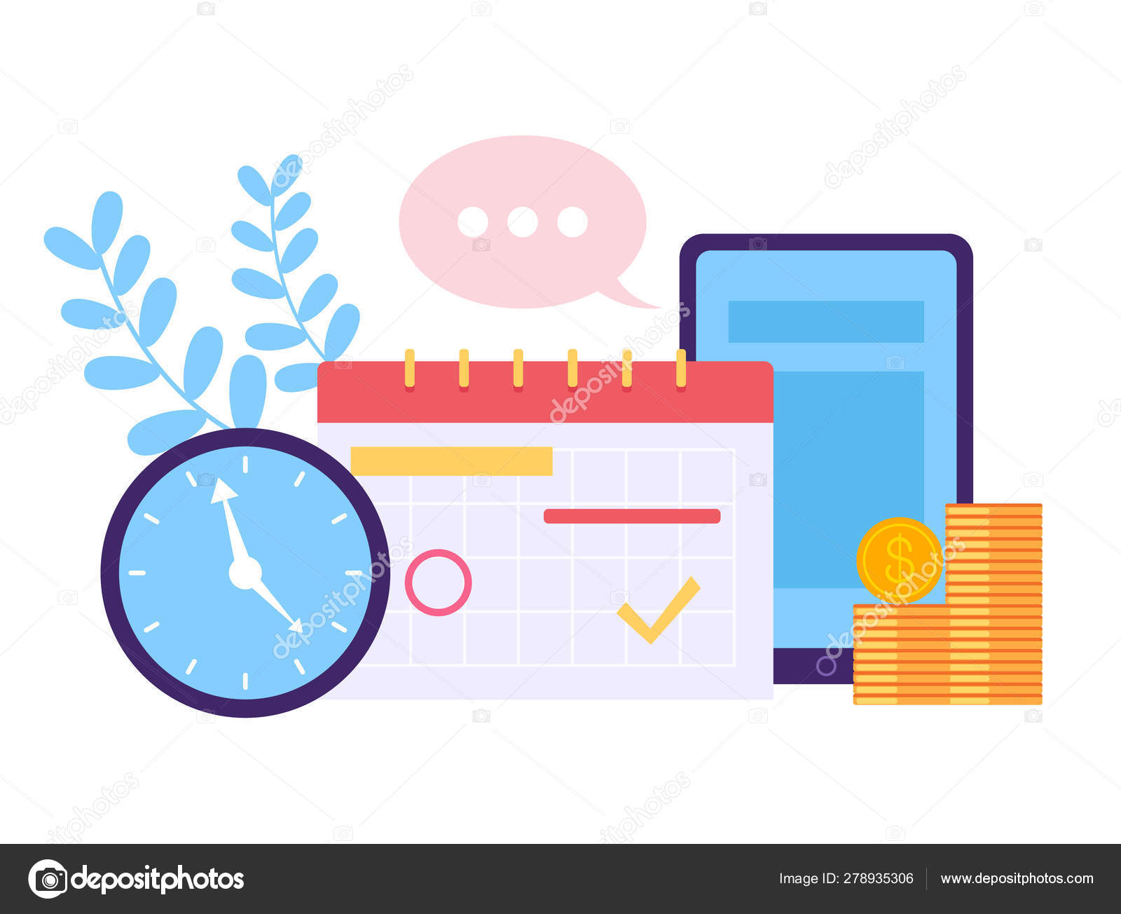Work Planning Developing Concept Vector Flat Cartoon Design Graphic ...