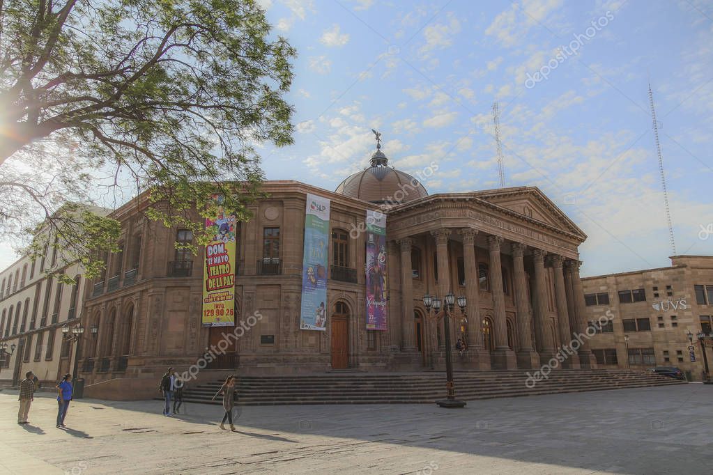 20 de junio de 2019 San Luis Potos (México): Iglesias del centro histórico de la ciudad colonial ...