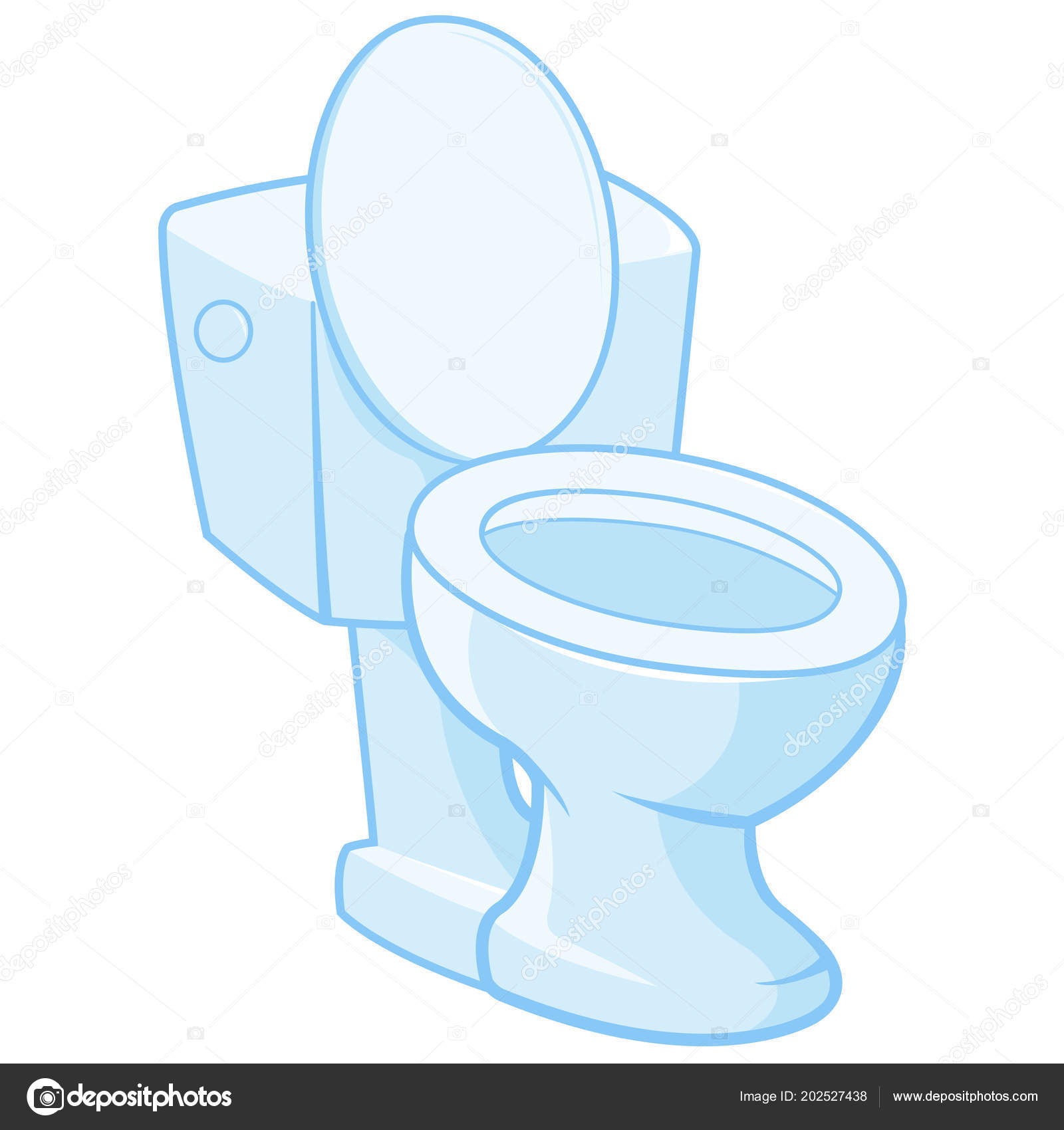 Toilet White Background Vector Illustration Stock Vector by ©stockakia ...