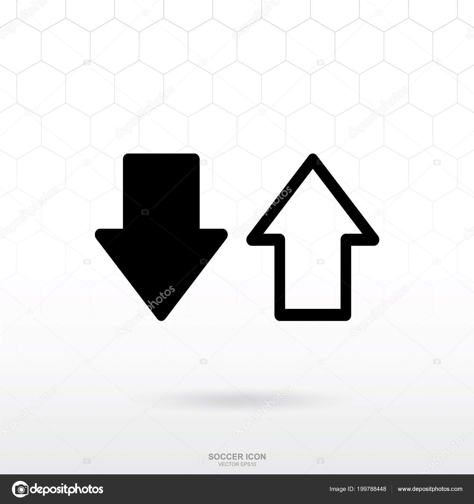 Change Player Replace Icon Soccer Football Sport Sign Symbol Template ...