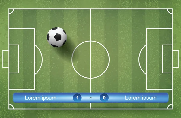 Soccer Score Table Background Football Stadium Vector Illustration ...