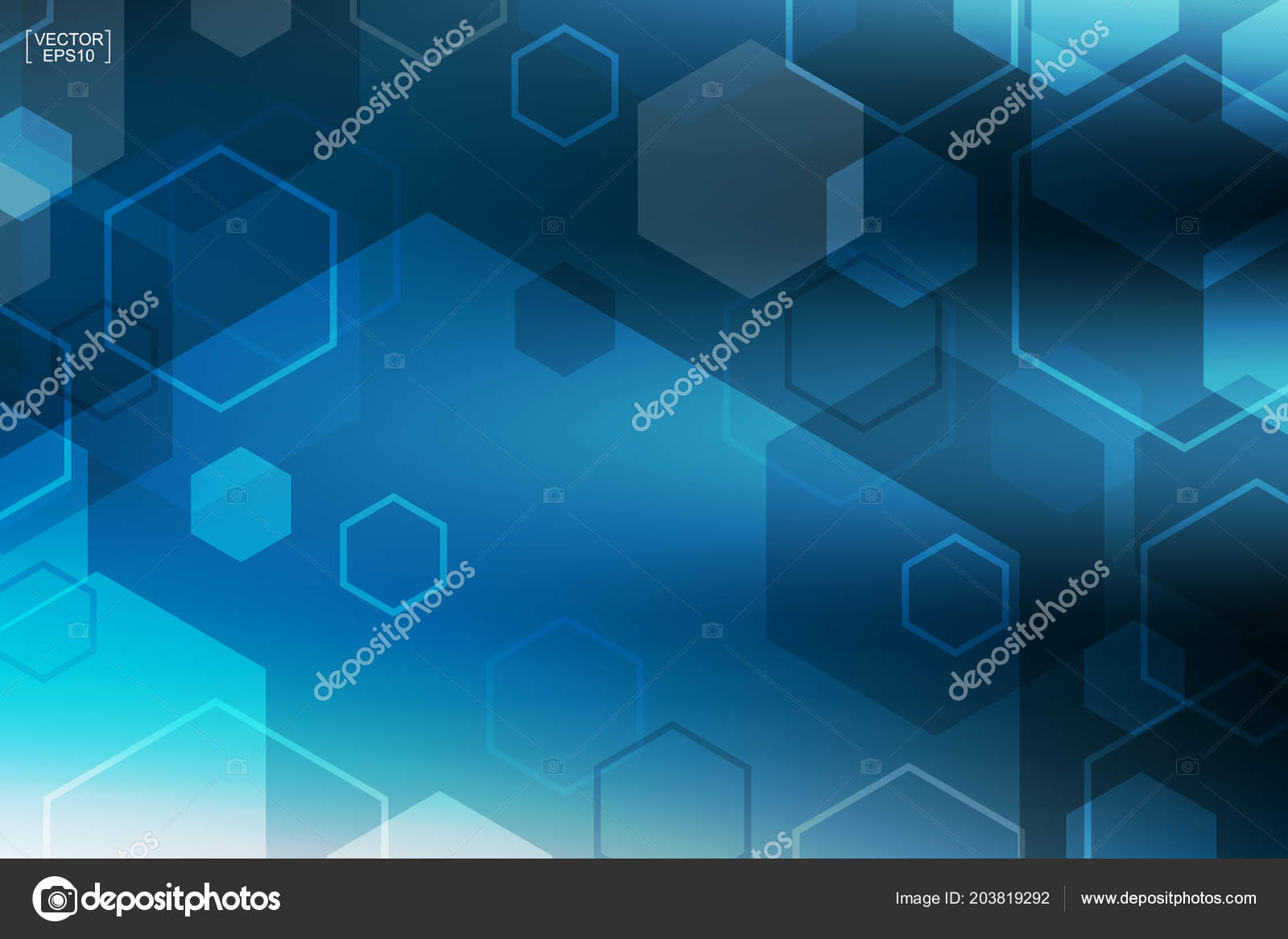 Abstract Blue Technology Background Vector Illustration Stock Vector ...