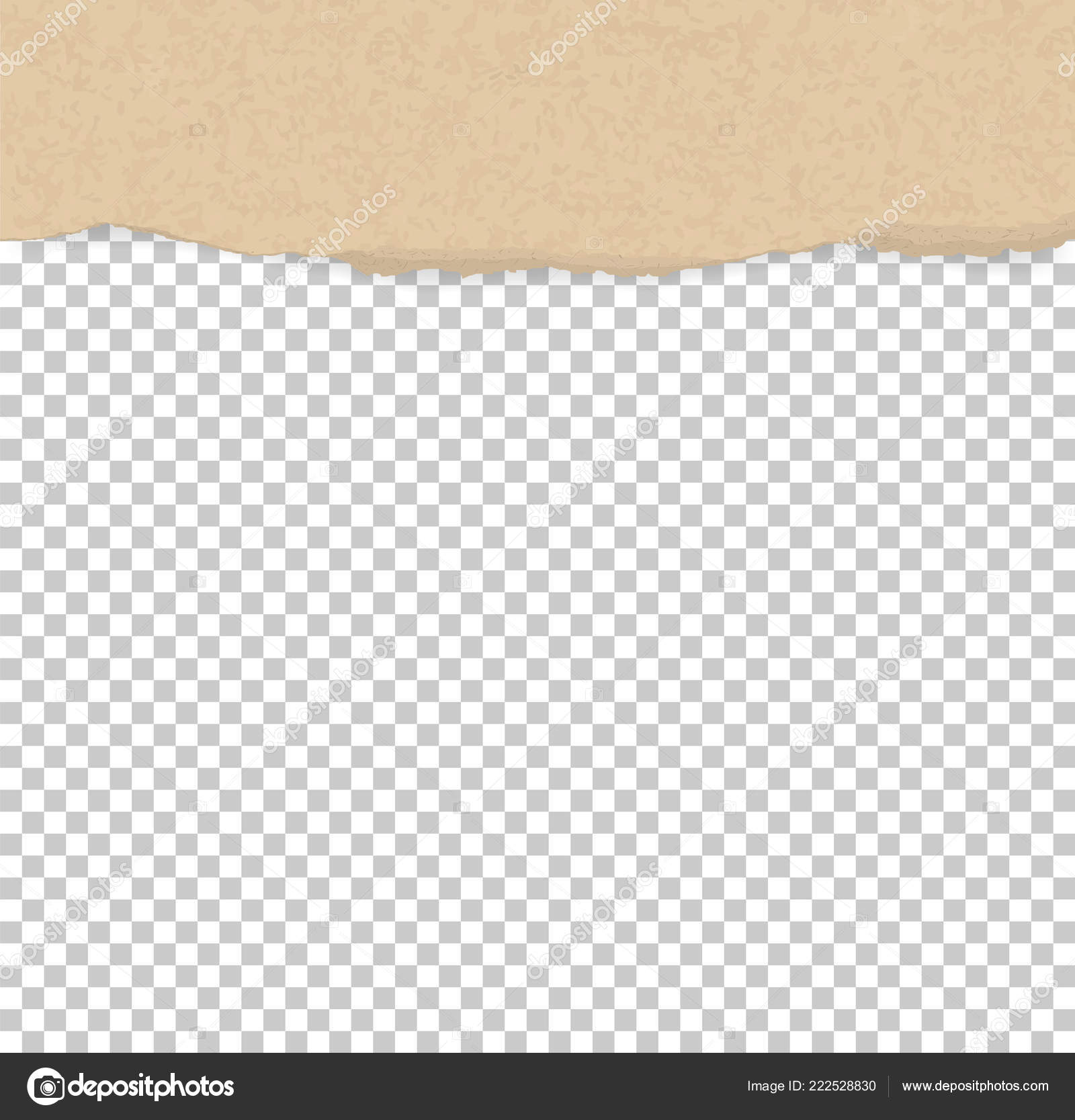 Torn Paper Edges Background Ripped Brown Paper Texture Transparent ...