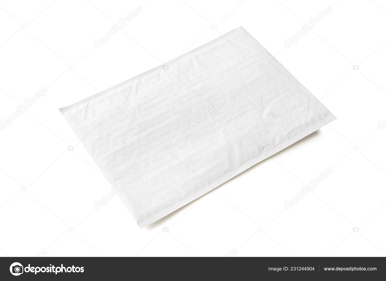 White Postal Package Plastic Parcel Object Background Online Shopping ...