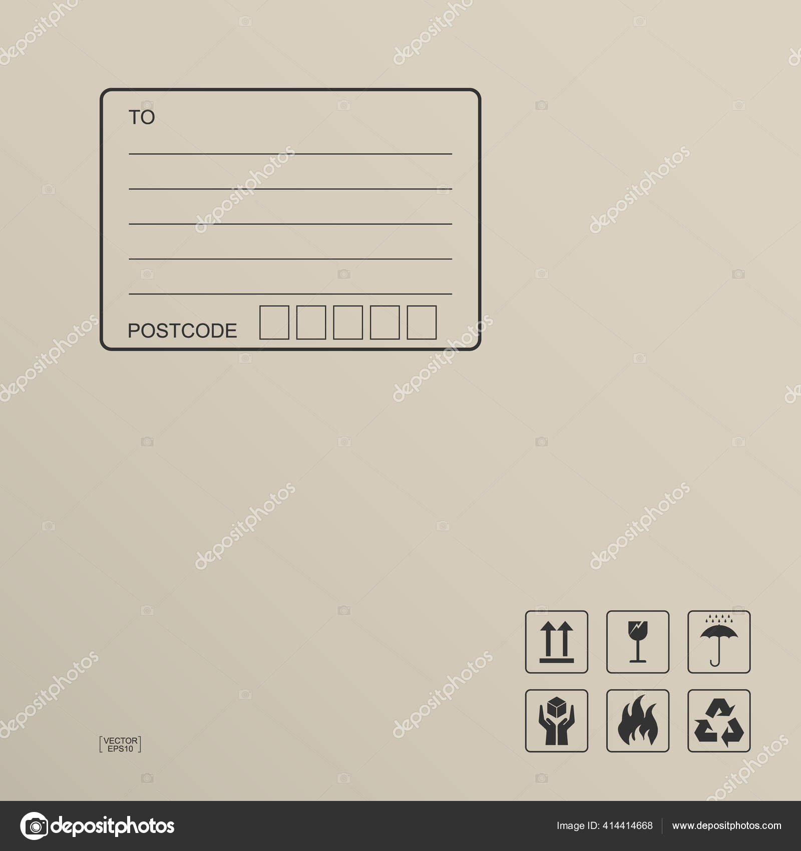 Parcel Paper Background Area Delivery Address Abstract Background ...