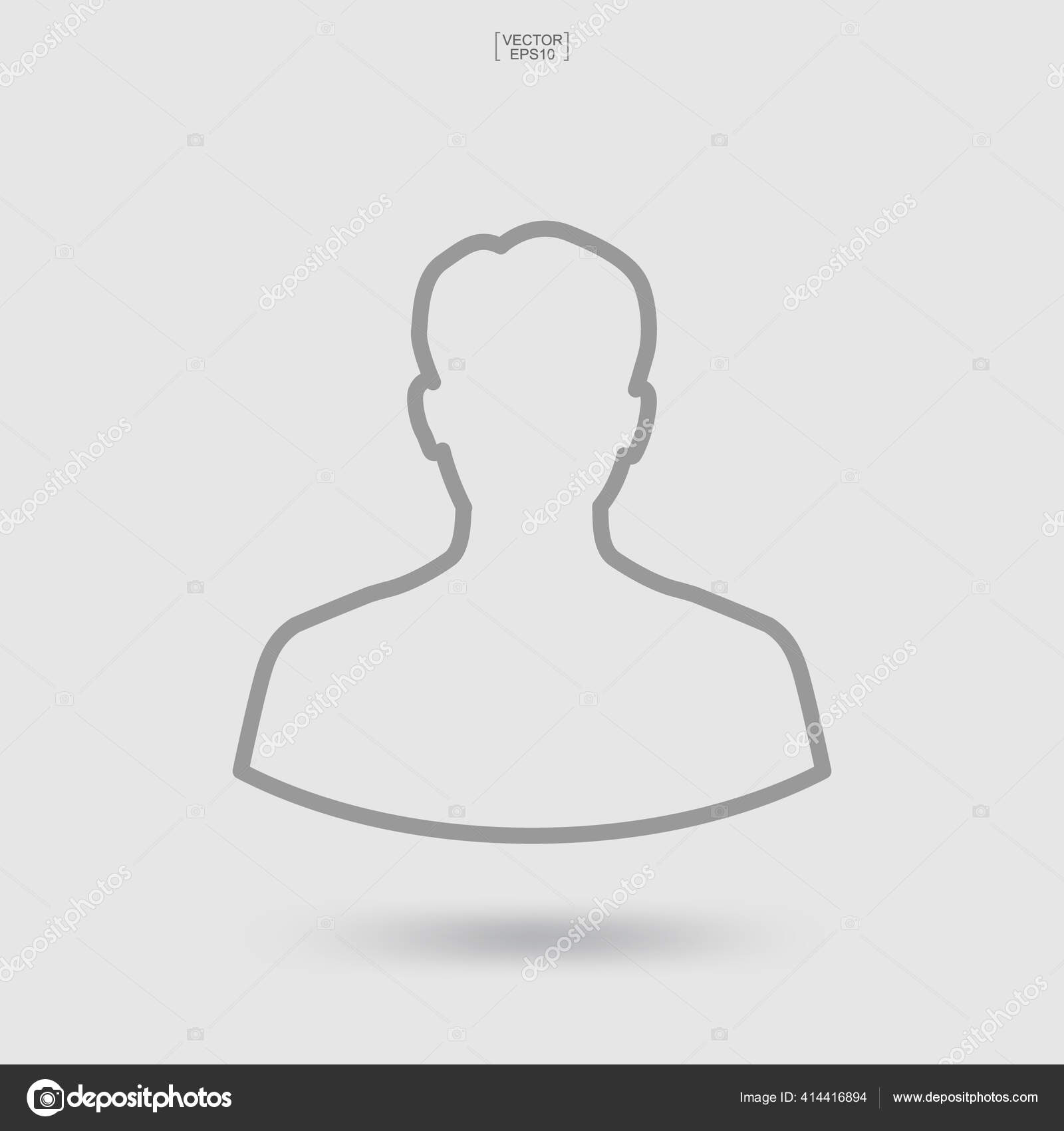 Picture Profile Icon Male Icon Human People Sign Symbol Vector Stock ...