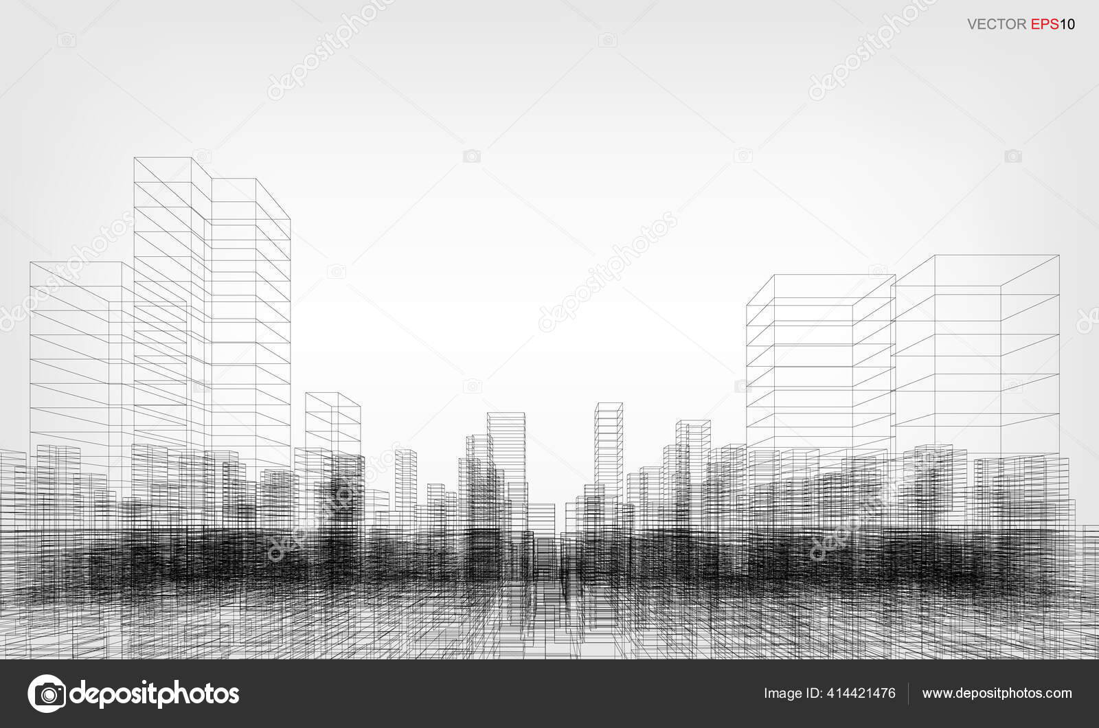 Wireframe City Background Perspective Render Building Wireframe Vector ... Wireframe City Background Perspective Render Building Wireframe Vector ...