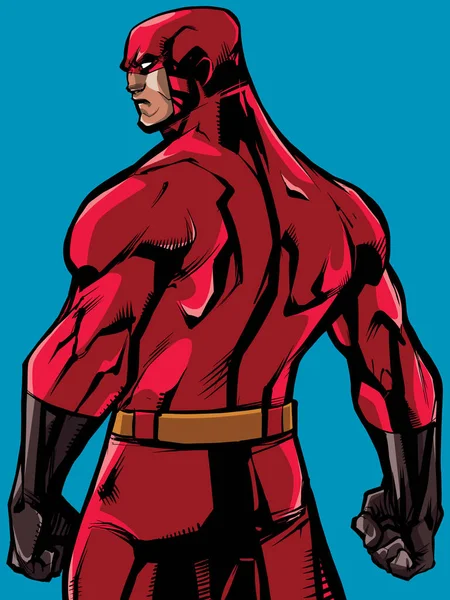 Superhero Couple Back to Back No Capes Line Art Stock Vector Image by ...