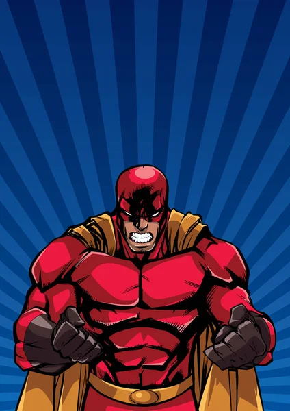 Red Superhero — Stock Vector © benchyb #11392835