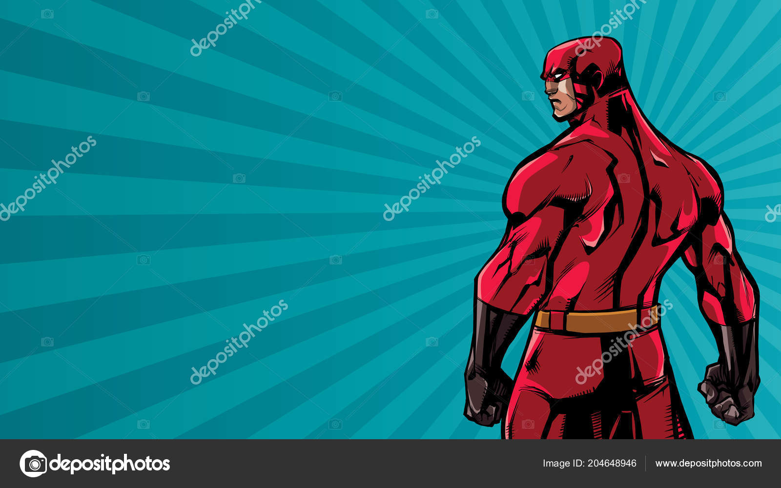Superhero Back No Cape Ray Light Stock Vector Image by ©Malchev #204648946