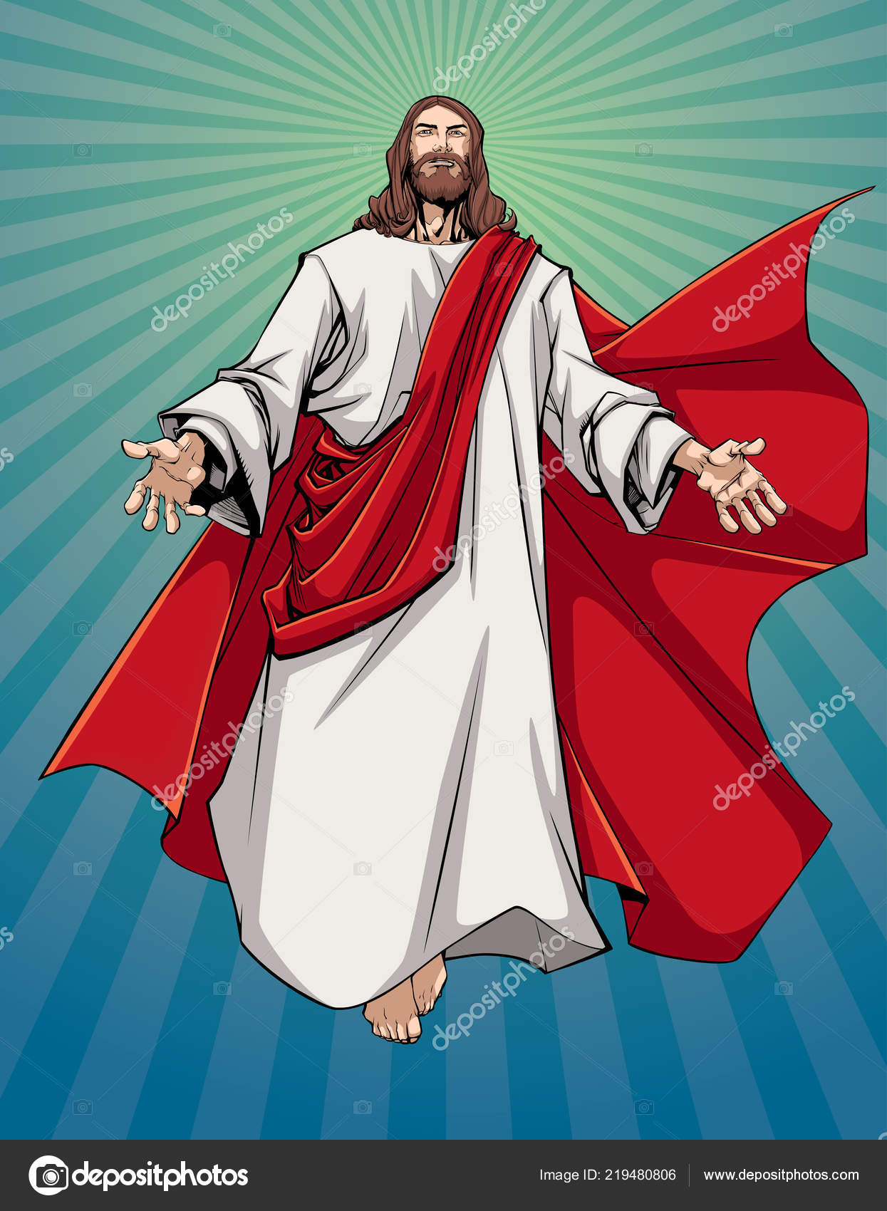 Jesucristo Con Los Brazos Abiertos Jesucristo Hombre Con Los Brazos