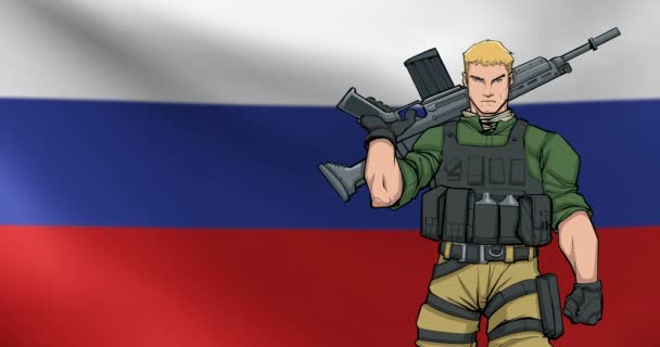 Russian Soldier Background Animation — Stock Video © Malchev #226513042
