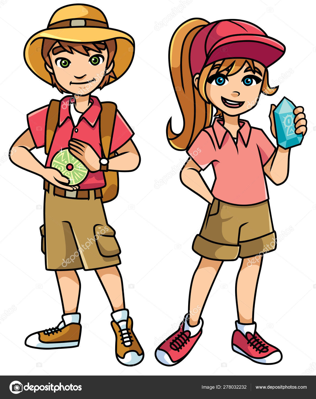 Adventure Kids Explorers Stock Illustration by ©Malchev #278032232