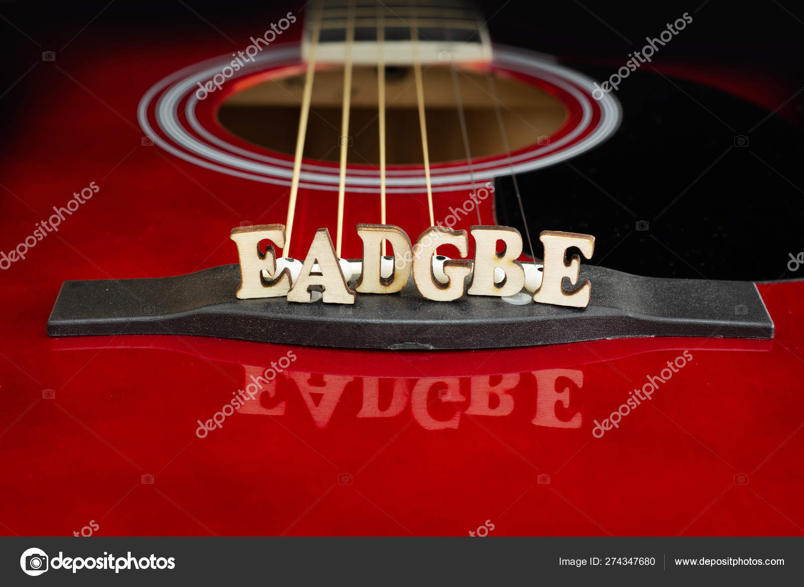 Acoustic Guitar Strings Letters