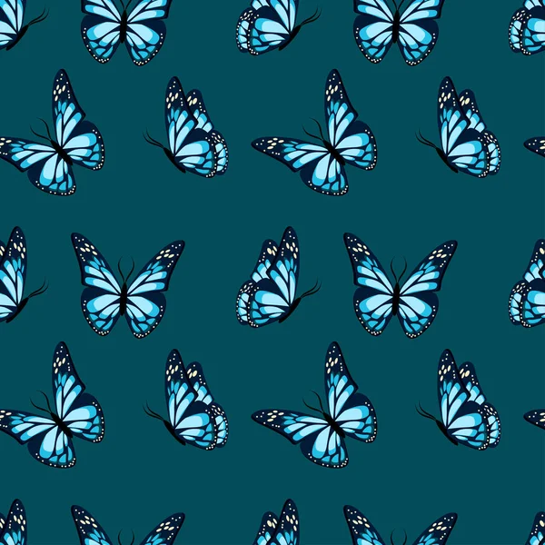 Mariposa turquesa imágenes de stock de arte vectorial | Depositphotos