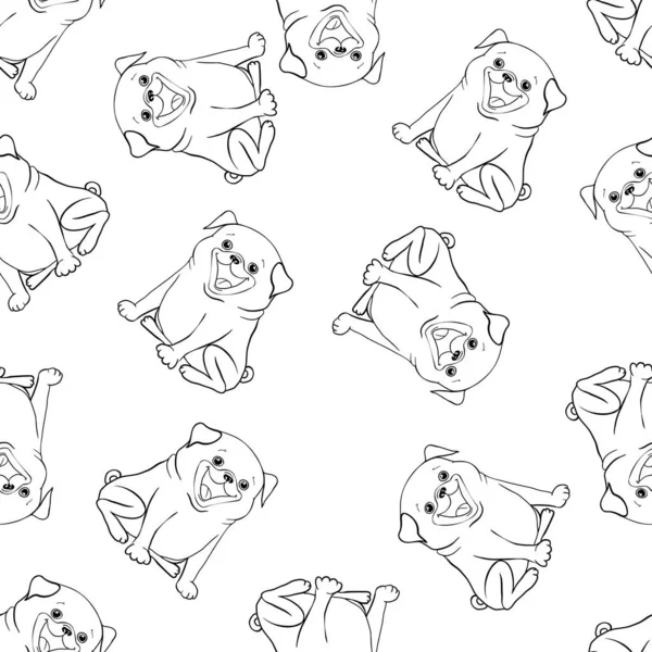 12,604,196 Seamless pattern pugs Vector Images | Depositphotos