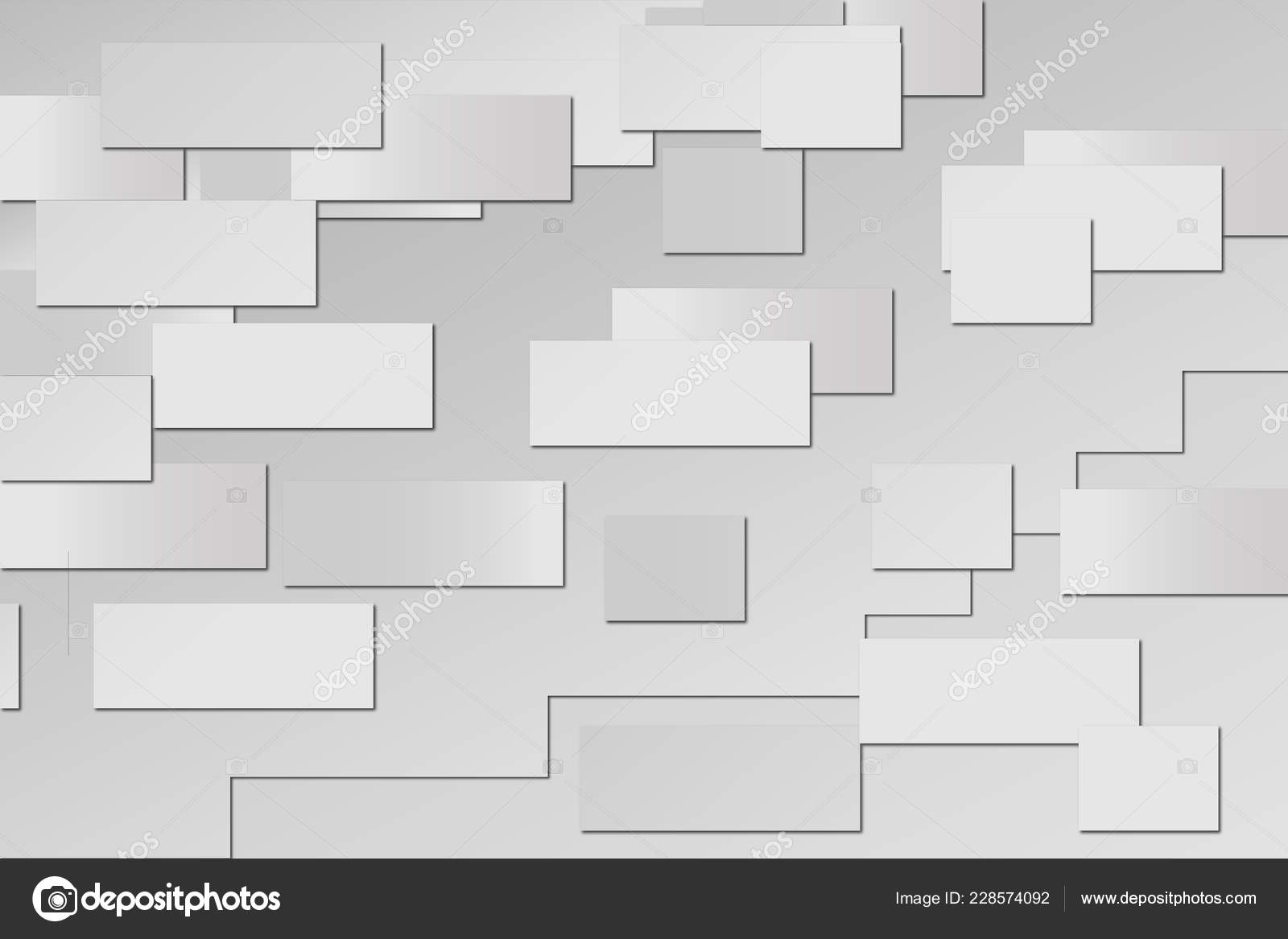 Abstract White Rectangle Shapes Background. Vector Illustration. Eps 10 ...