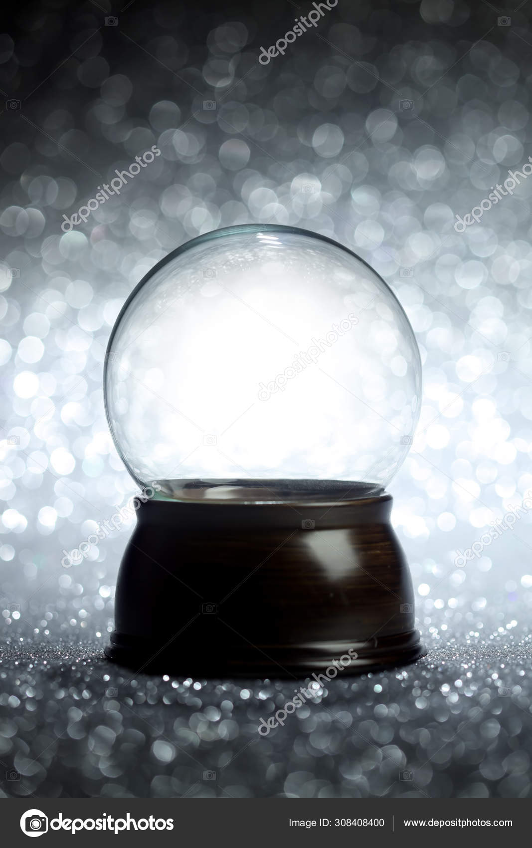 Empty Real Snow Globe