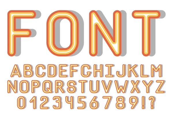 Modern Latin Alphabet Lowercase Uppercase Letters Font Stock Vector by ...