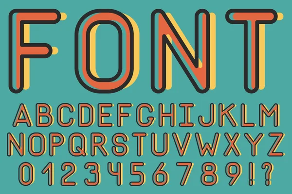 Modern Latin Alphabet Lowercase Uppercase Letters Font Stock Vector by ...