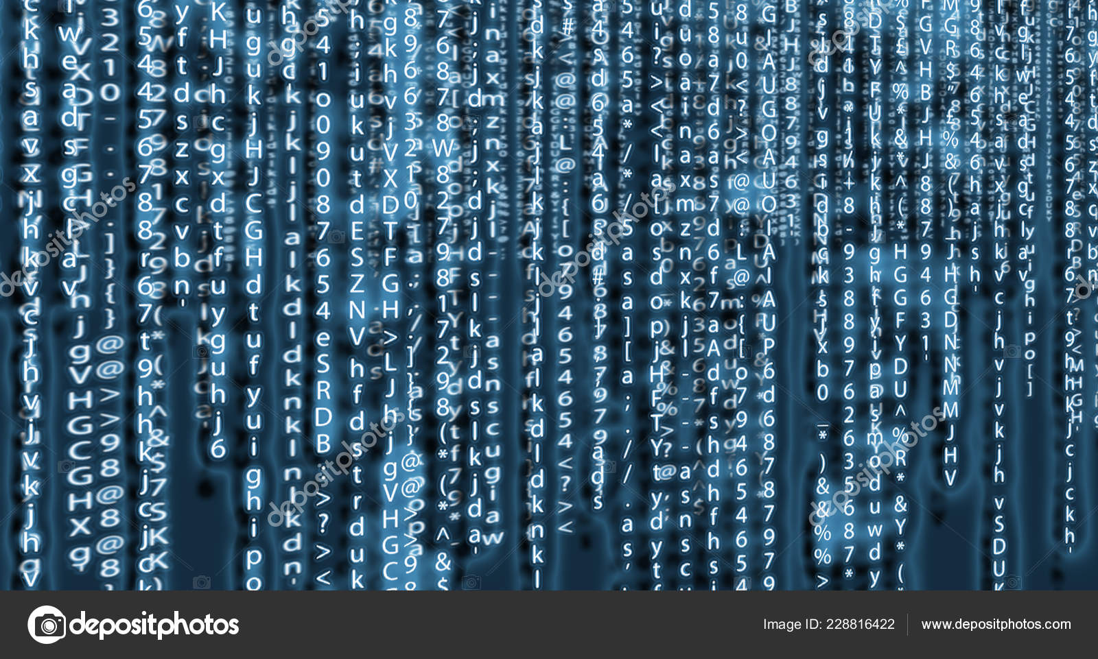 Computer Matrix Background Art Design Digits Screen Abstract Concept ...