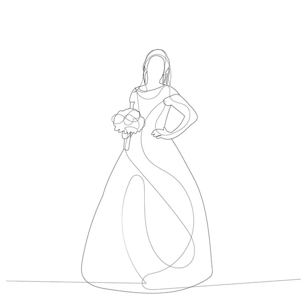 Dibujo novia imágenes de stock de arte vectorial | Depositphotos