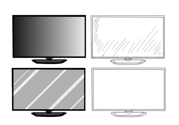 Flat Screen Tv Coloring Page