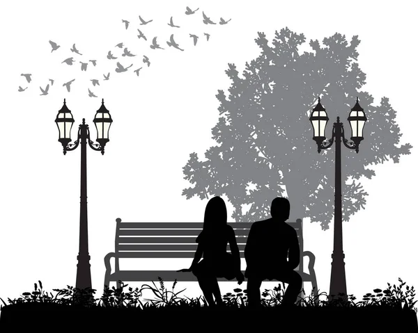 Romantic couple silhouette Stock Vector Image by ©roxanabalint #29473413