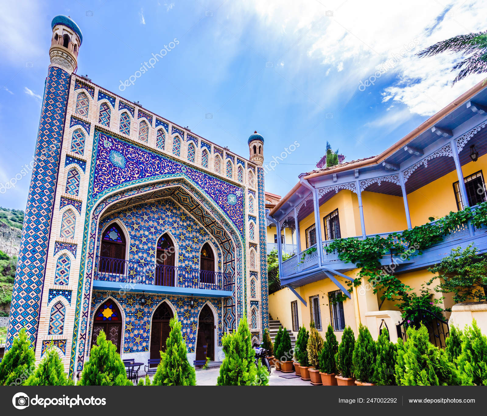 Juma Mosque Arabic Style Building Old Tbilisi Georgia — Stock Photo ...