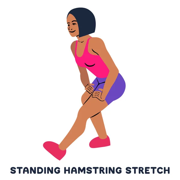 Hamstring stretch Vector Art Stock Images | Depositphotos