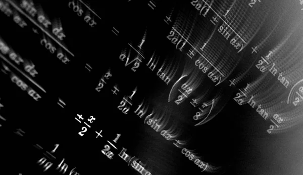 Brainstorming from mathematical equations. Animation. Burst of ...