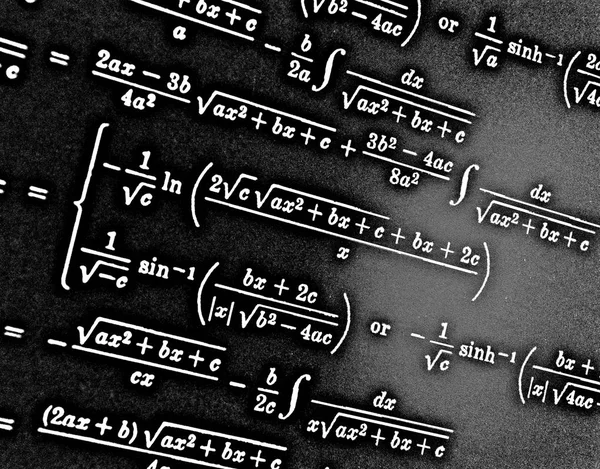 Large Number Mathematical Formulas Black Background — Stock Photo ...
