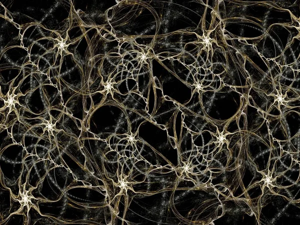 Abstract Illustration Fractals Image Looks Neural Network Colorful Abstract Background — Stock ...