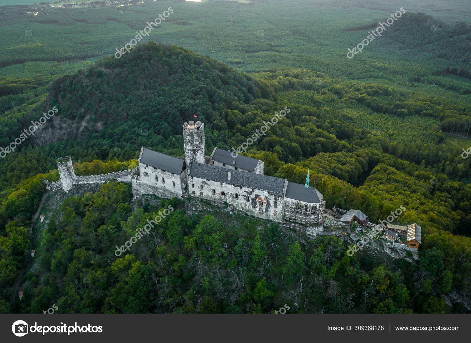 Bezdez Castle Ruin Early Gothic Castle Built Premysl Otakar His — Stock ...