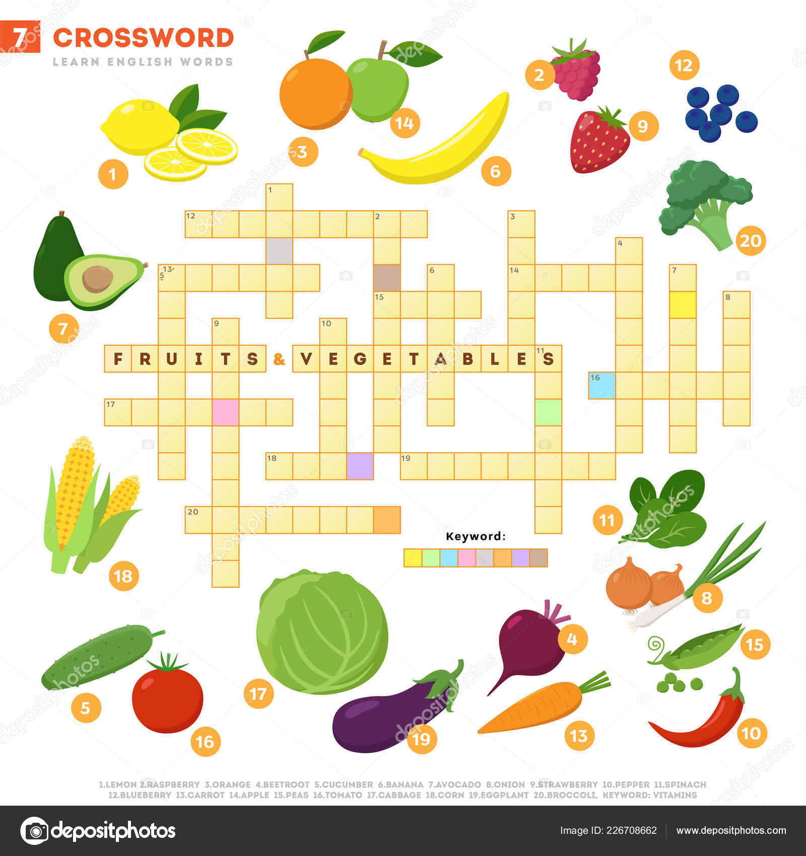 Sopa De Letras Sobre Frutas Y Verduras En Ingles - Infoupdate.org