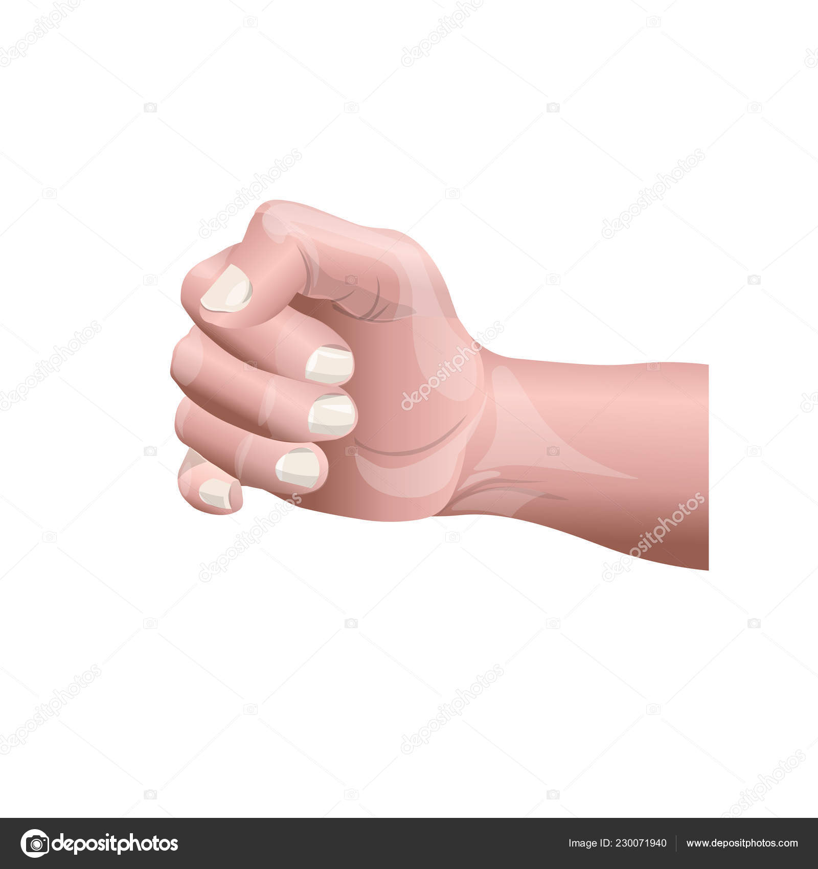Human male hand Stock Vector by ©newgena 230071940