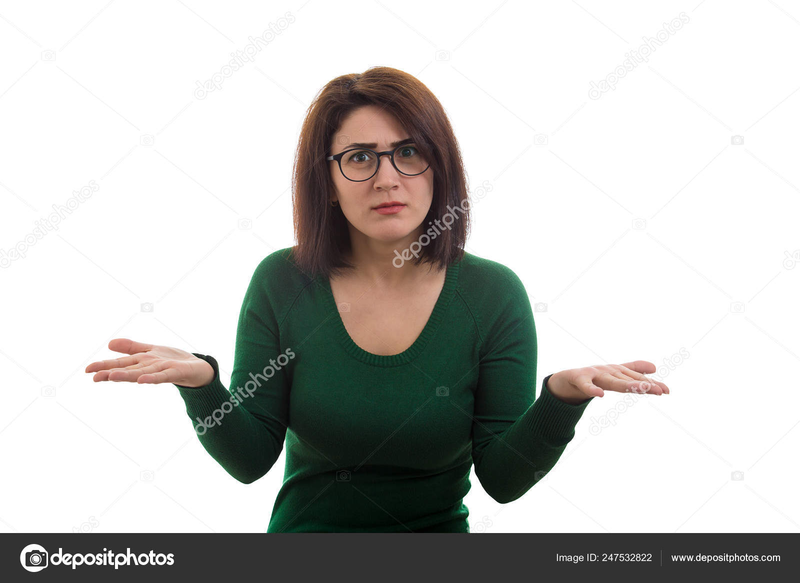 Mujer perpleja — Foto de stock #247532822 © 1StunningArt