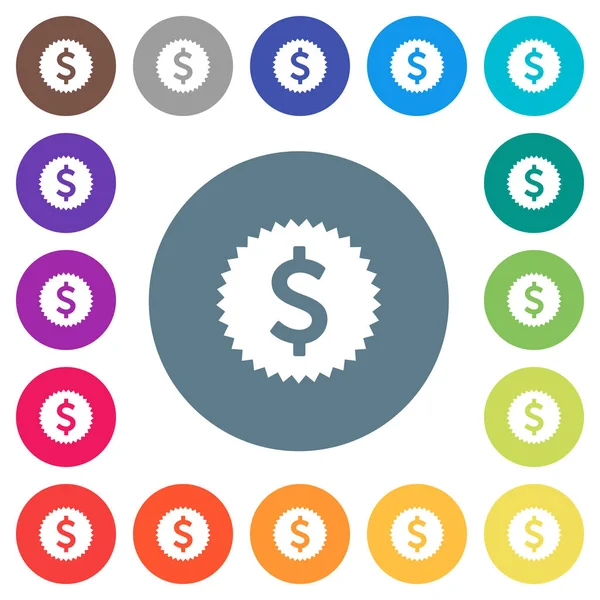 Paragraph Symbol Flat White Icons Color Backgrounds Stock Vector by ...