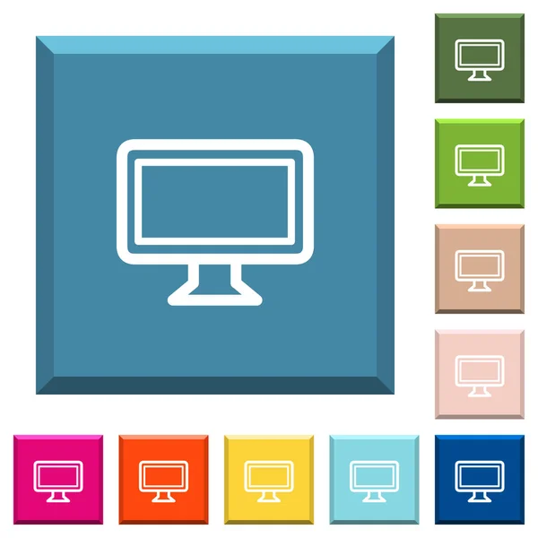 Shared Computer Flat White Icons Color Backgrounds Background Color ...