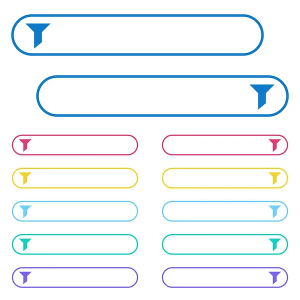 Remove Star Icons Rounded Color Menu Buttons Left Right Side Stock
